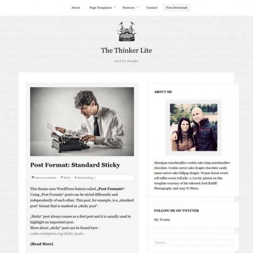 The Thinker Lite | Русские шаблоны WordPress